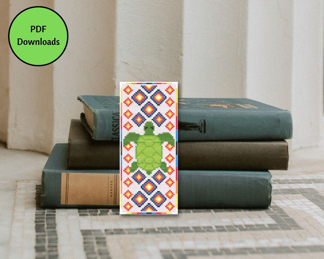 Turtle Bookmark Cross Stitch Pattern Pattern Only PDF - Etsy