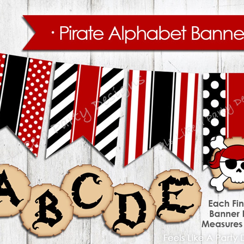 Pirate Bunting - Etsy UK