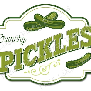 Pickle Sign - DIY Instant Download - Etsy