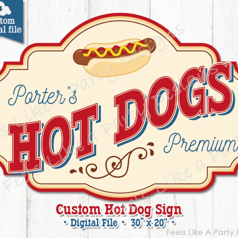Hotdog Stand Signs - Etsy