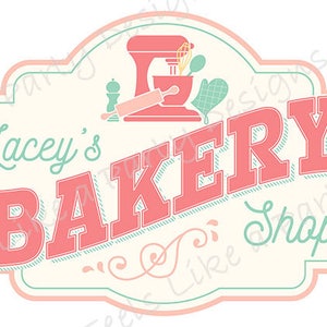 Custom Bakery Sign - Digital Download, DIY Printable Sign, Bakery Party ...