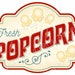 Popcorn Sign - DIY Instant Download, Carnival Sign, Printable Carnival ...