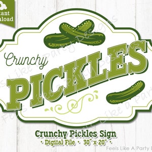 Pickle Sign - DIY Instant Download - Etsy