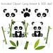 Panda Digital Paper and Clip Art, Pandas, Digital Scrapbook Paper ...