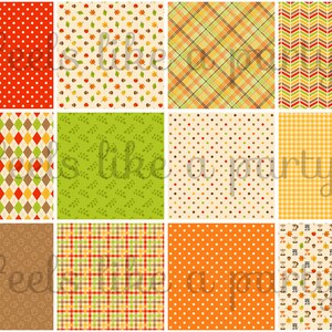 Woodland Digital Paper and Clip Art, Fall Animals, Digital Scrapbook ...