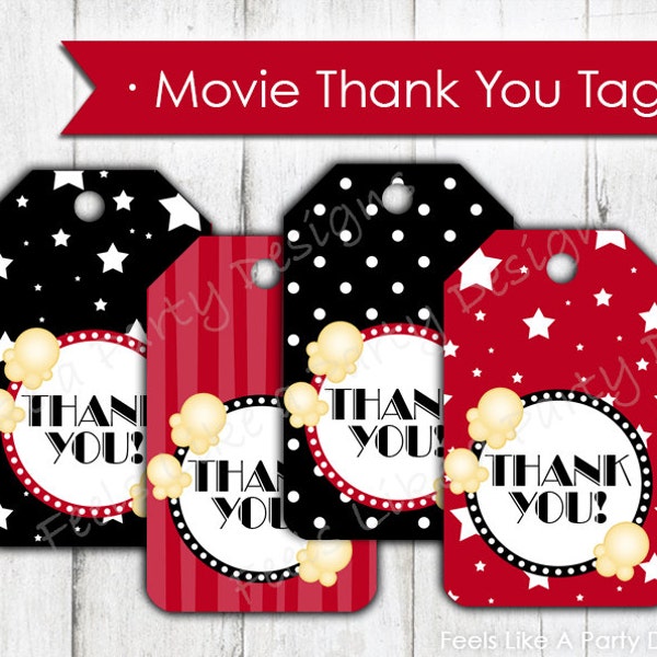 Movie Night Thank You - Etsy