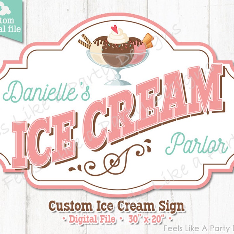 Ice Cream Sign - Etsy