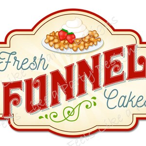 Funnel Cakes Sign - DIY Instant Download, Carnival Sign, Printable ...