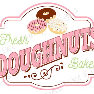 Doughnut Sign - DIY Instant Download - Etsy