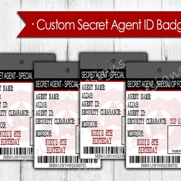 Secret Agent Party - Etsy