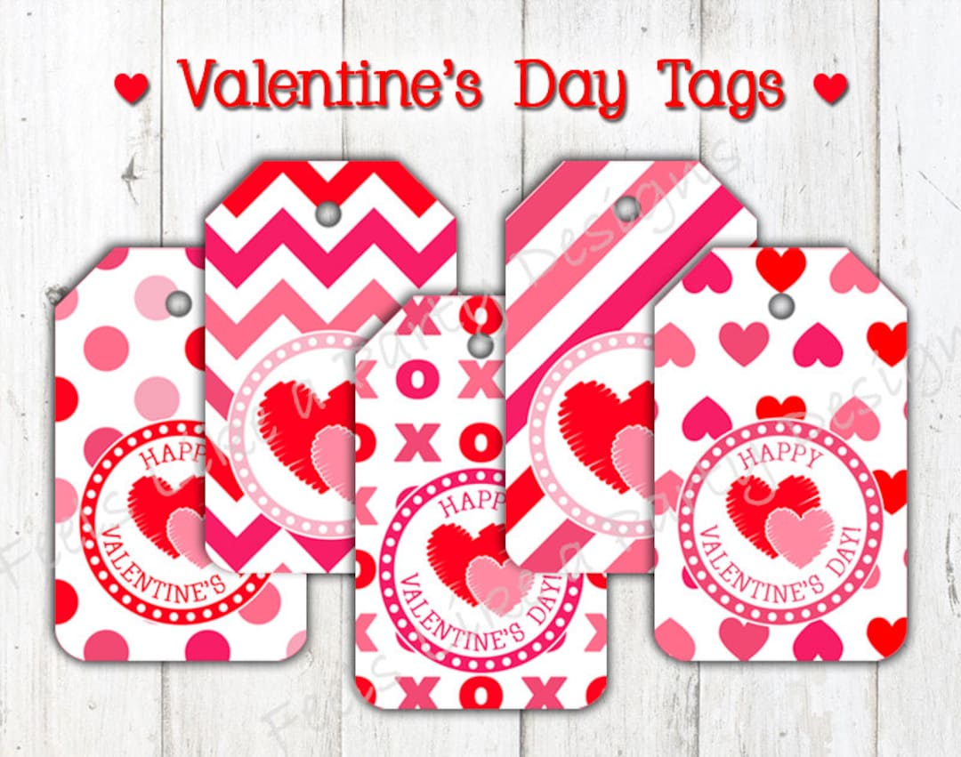 Valentine's Day Tags - Instant Download - Etsy