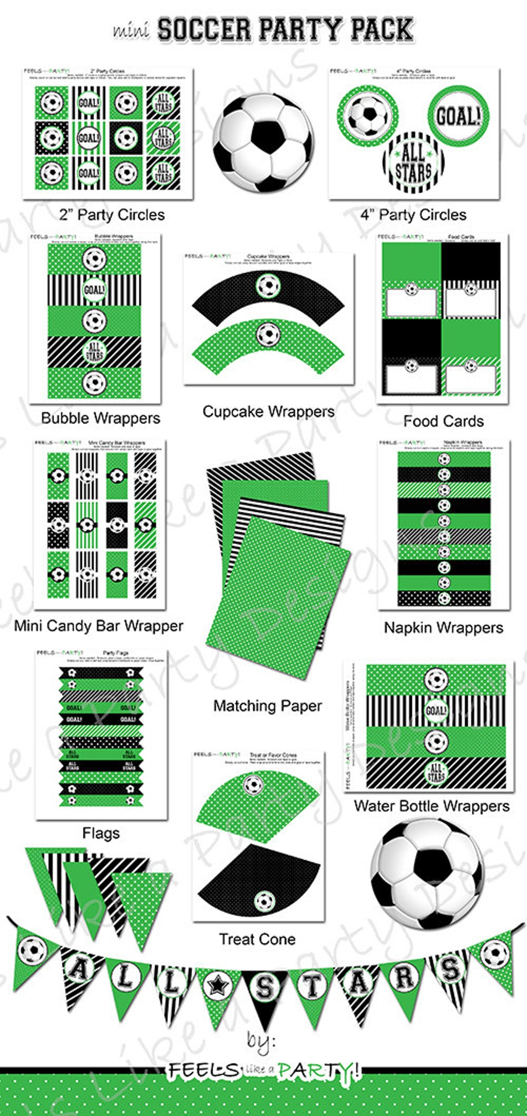 Soccer Party Pack - Printable - Instant Download - Etsy