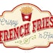 French Fry Sign - DIY Instant Download, French Fry Banner, French Fry ...