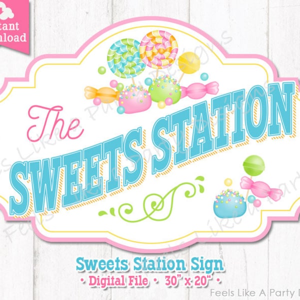 Sweets Table Sign - Etsy