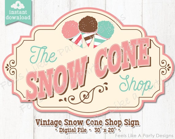 Snow Cone Signs