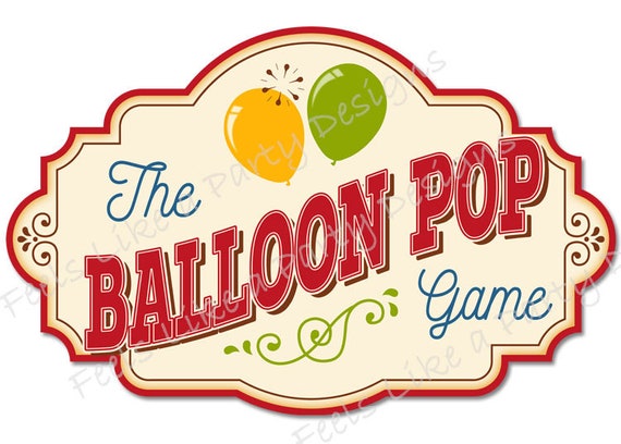 Balloon Pop Clipart