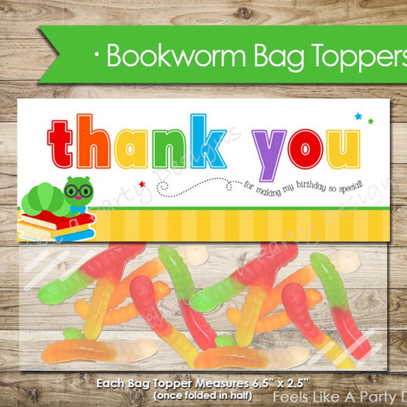 Bookworm Party - Etsy