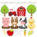 Farmland Digital Paper and Clip Art, Farm Animal Digital Scrapbook ...
