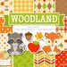 Woodland Digital Paper and Clip Art Fall Animals Digital - Etsy