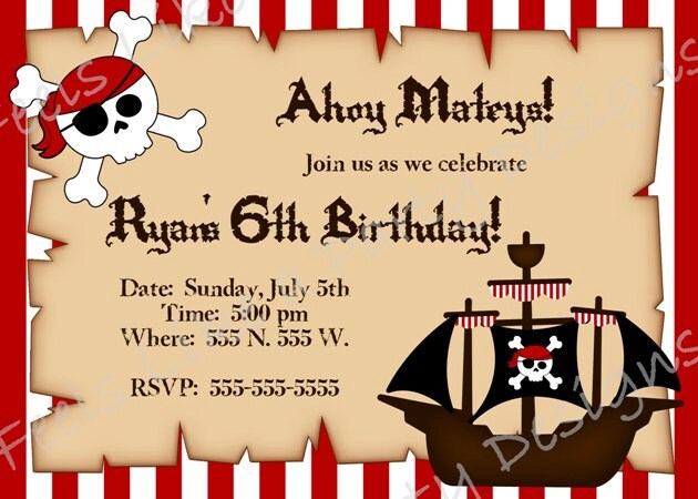 Pirate Happy Birthday Banner Instant Download - Etsy