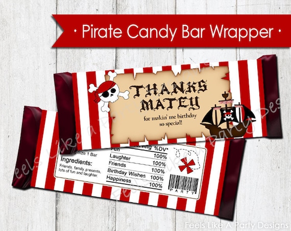 Printable Pirate Candy Bar Labels Pirates Of The Caribbean: Free