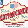 Cotton Candy Sign DIY Instant Download, Carnival Signs, Cotton Candy ...