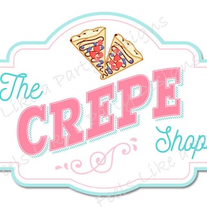 Pink and Blue Crepe Sign - DIY Instant Download, Carnival Sign ...