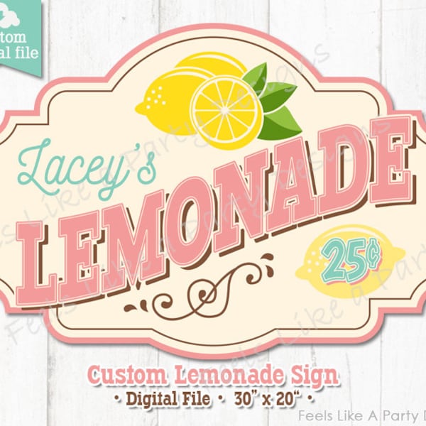 Lemonade Stand Sign - Etsy