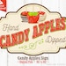 Candy Apples Sign - DIY Instant Download, Candy Apple Stand, Carnival ...