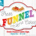 Rainbow Funnel Cakes Sign - DIY Instant Download, Carnival Sign ...