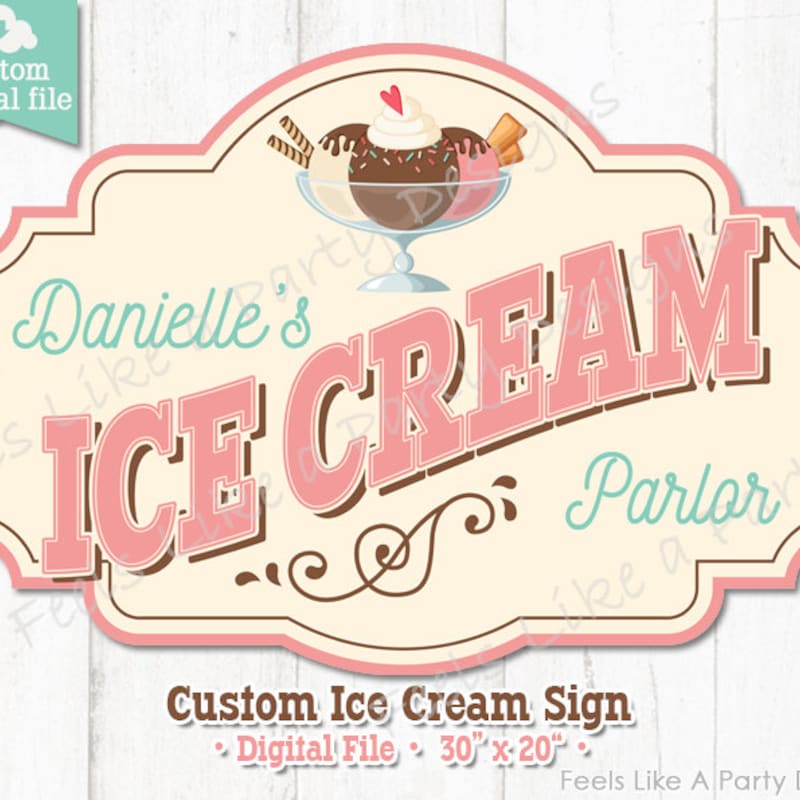 Ice Cream Signs - Etsy