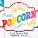 Colorful Popcorn Sign - DIY Instant Download, Carnival Sign, Printable ...