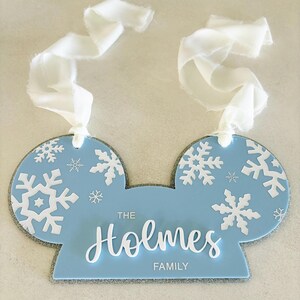 Christmas Disney Inspired Stroller Sign, Theme Park Name Tags for ...