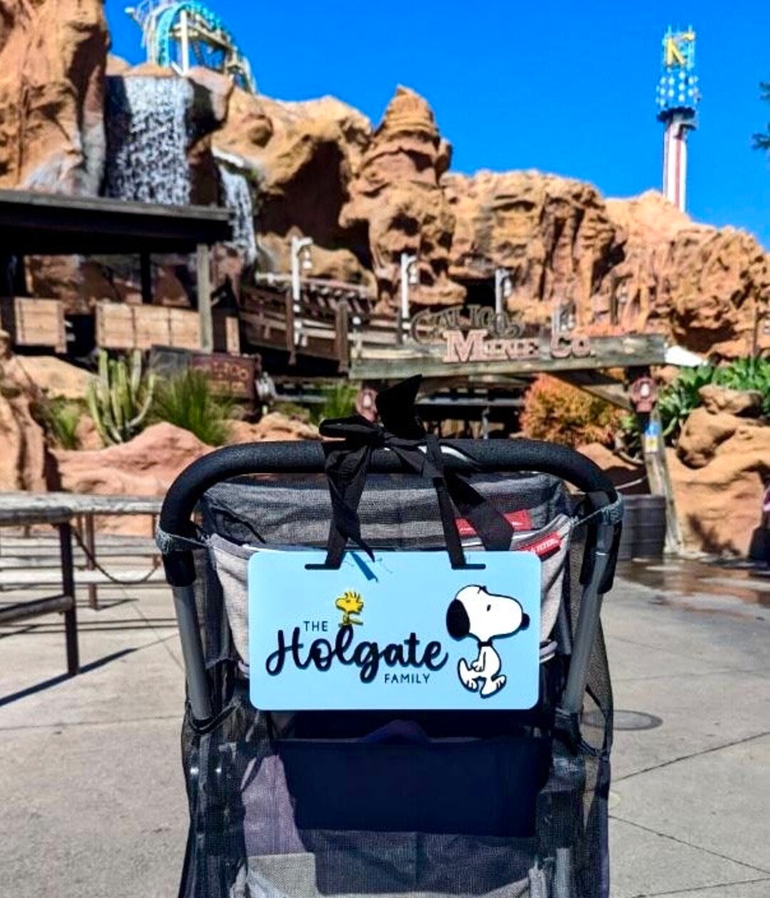 Personalized Stroller Tag Theme Park Name Tag for Strollers Wagons ...