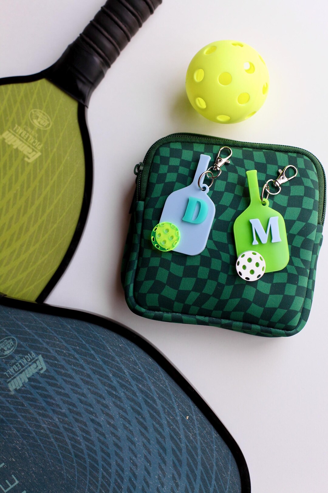 Pickleball Personalized Keychains - Etsy