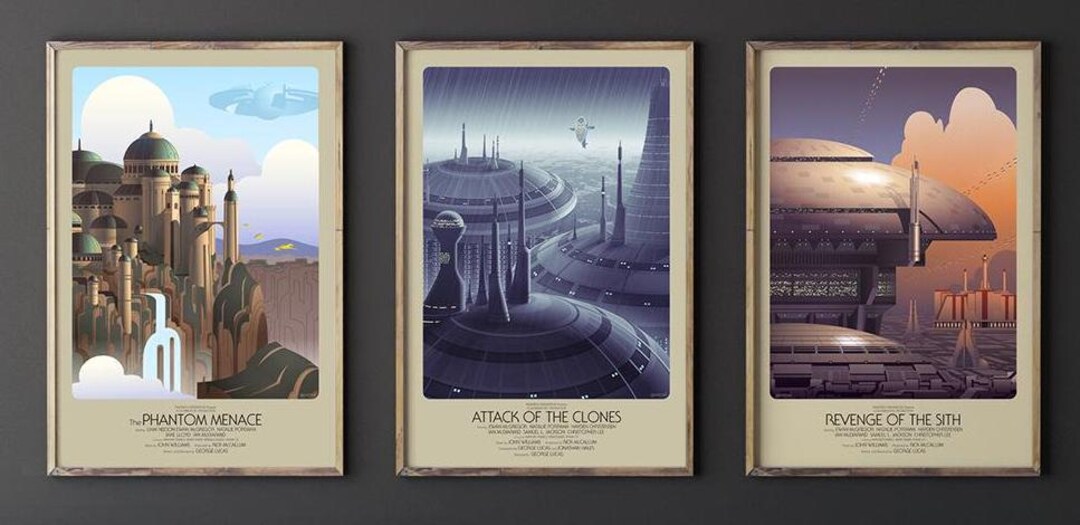 Star Wars Prequel Trilogy Set- 3 Posters (two Sizes) - Etsy