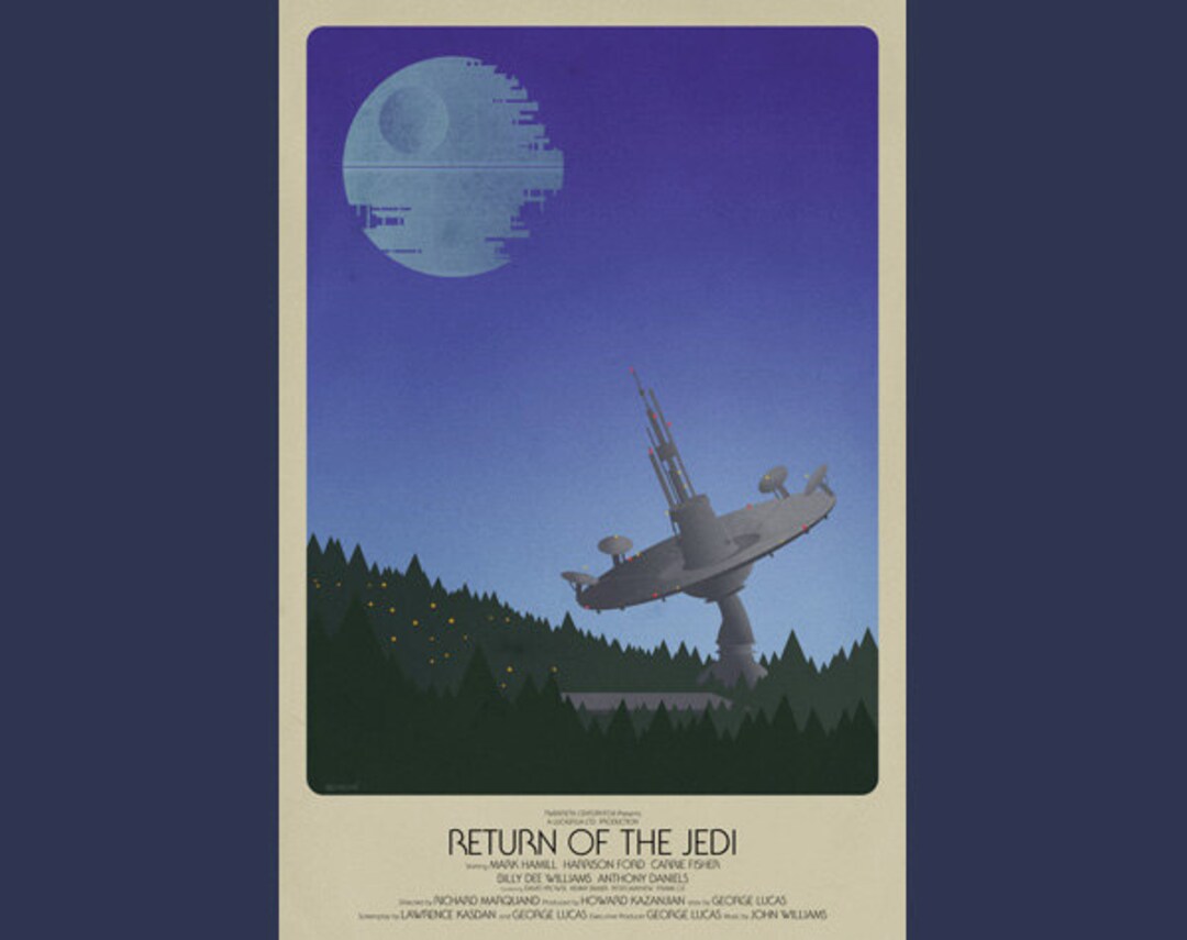 Star Wars Episode VI Return of the Jedi Print (three Sizes) - Etsy