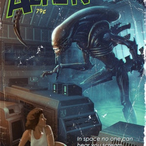 Alien Pulp Cover (two Sizes) - Etsy