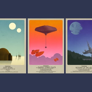 Star Wars Classic Trilogy Set 3 Posters two Sizes - Etsy