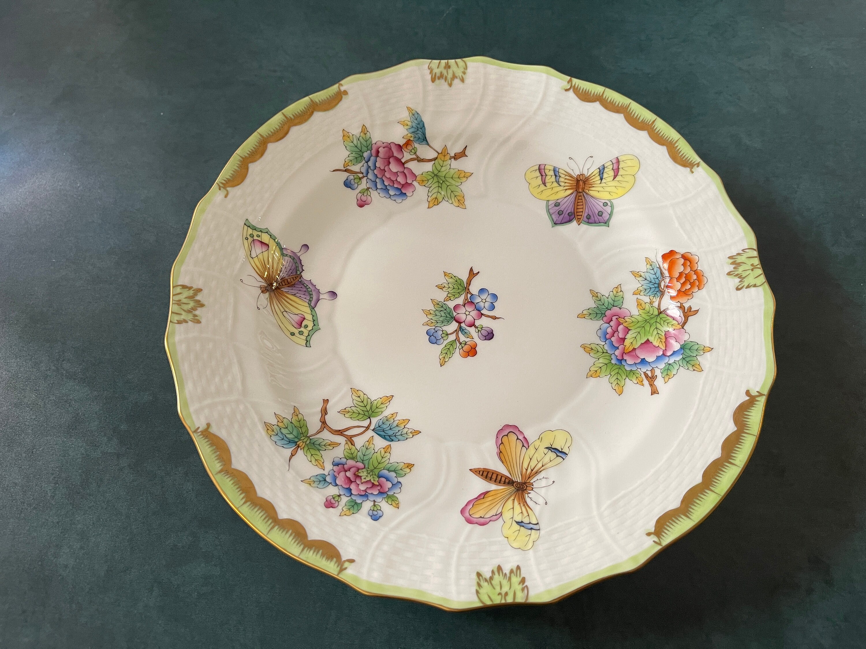 Herend Queen Victoria Luncheon Plates Set of 4 1522/VBO Gold - Etsy