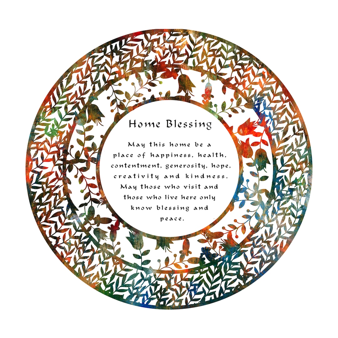Personalized Home Blessing Art Print Gift, Papercut Art, Home Blessing ...