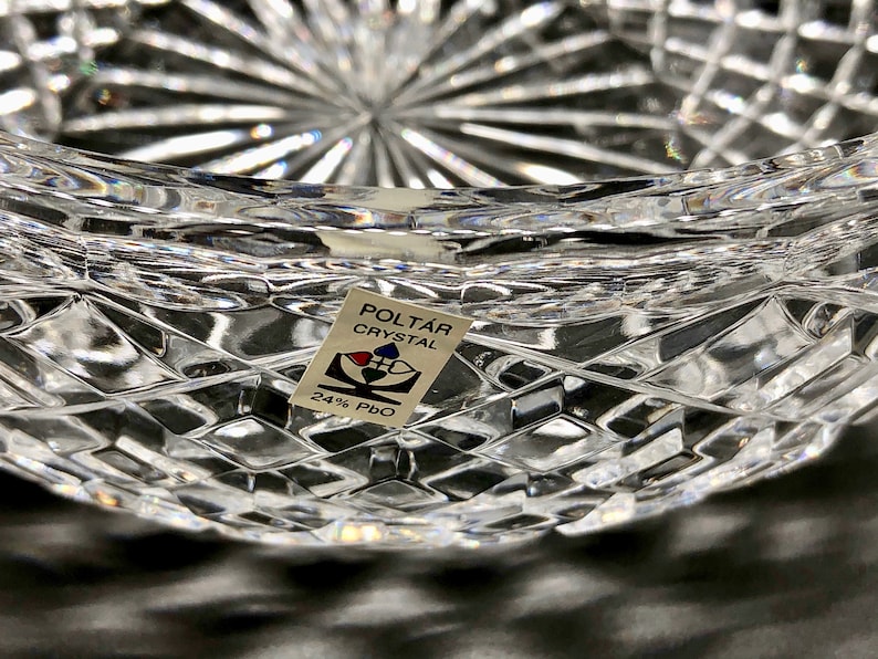 Lead Crystal Bowl Boxed Bohemian Lead Crystal Bowl Poltar - Etsy