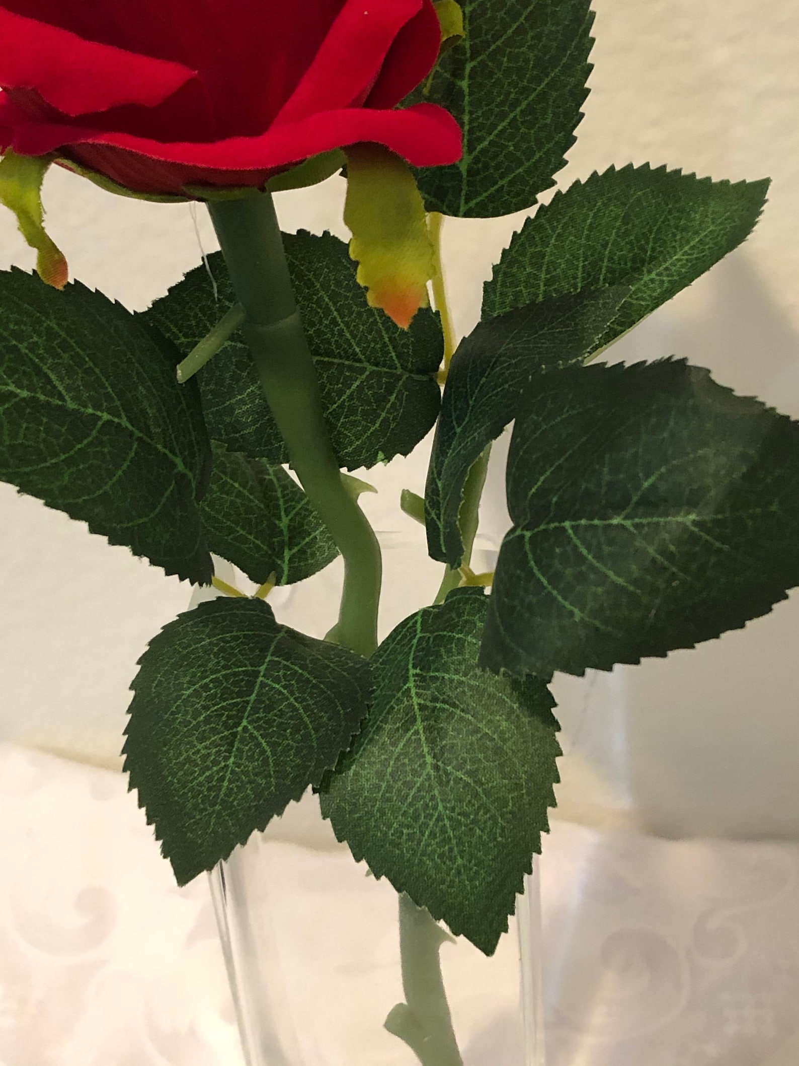 Faux Red Roses, Red Roses Flower Arrangement, RED Rose in Bud Vase - Etsy