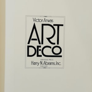 Art Deco Coffee Table Gift Book, "art Deco" by Victor Arwas, Art ...