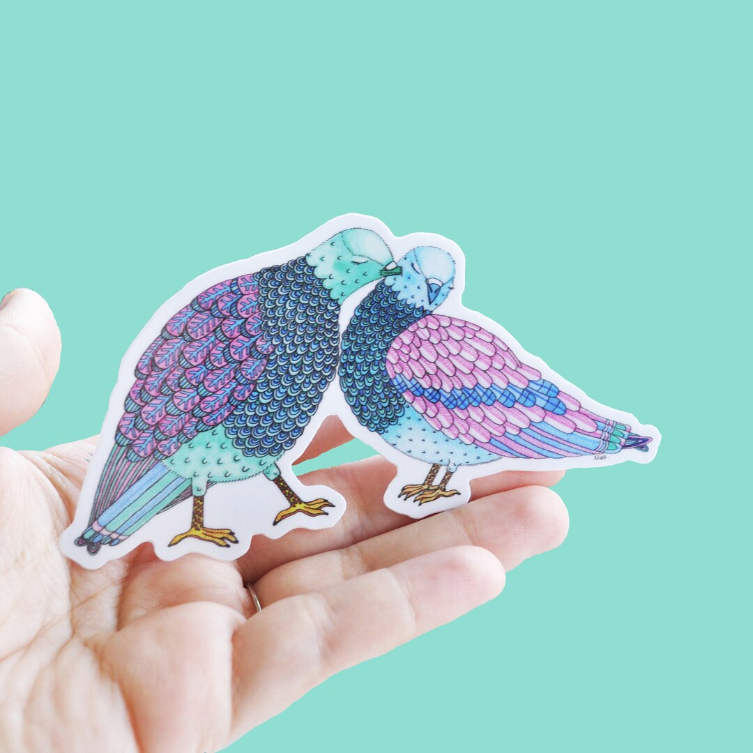 LOVE BIRDS STICKER (waterproof) - Etsy