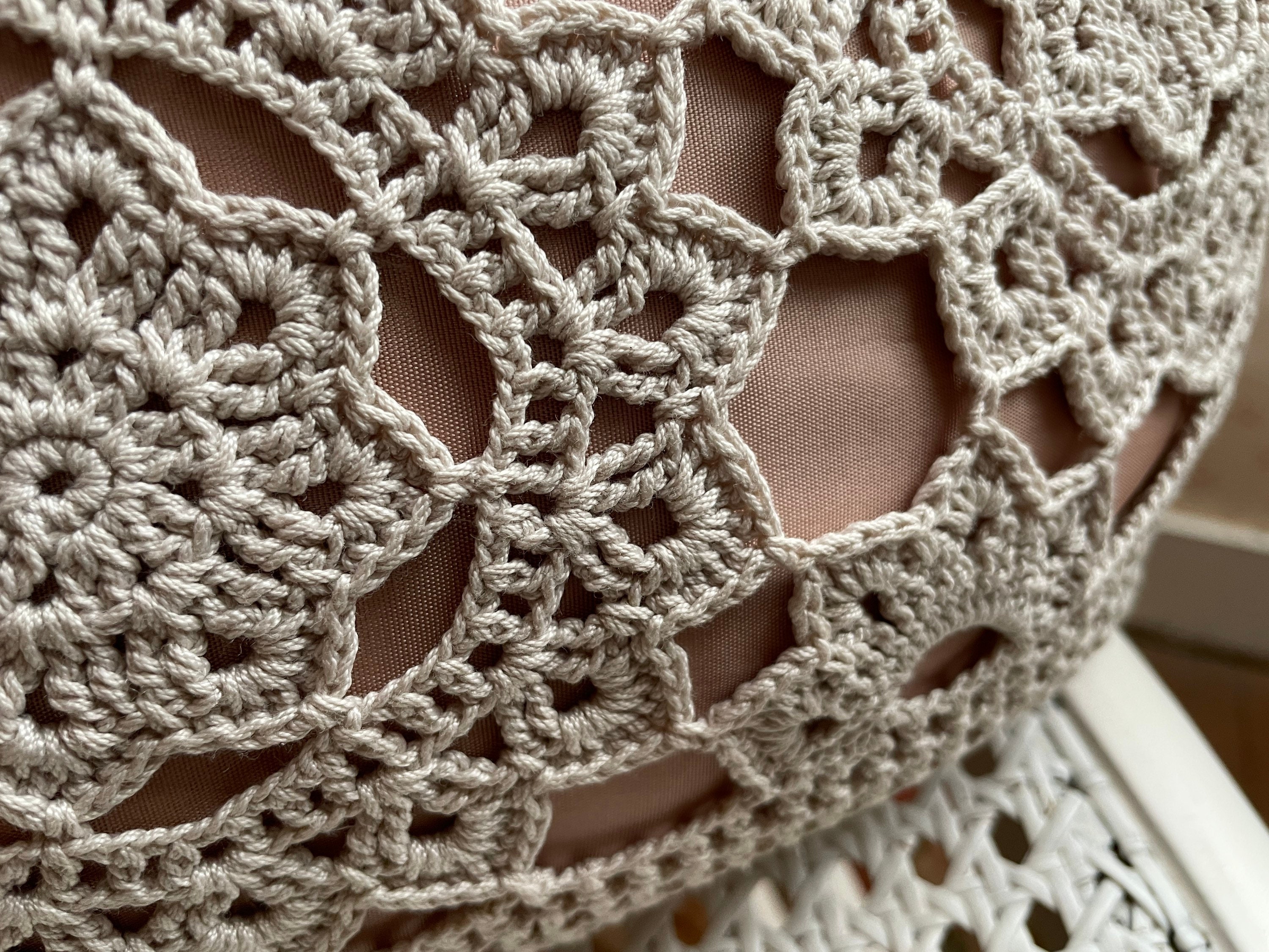 Vintage French Pale Pink Oval Beige Crochet Lace Flower Pillow Pillows ...
