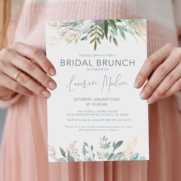 Botanical Invitation - Etsy