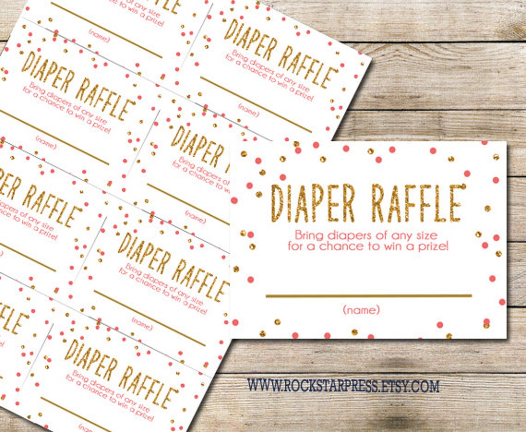 Diaper Raffle Tickets Digital File, IMMEDIATE DOWNLOAD _1121 - Etsy