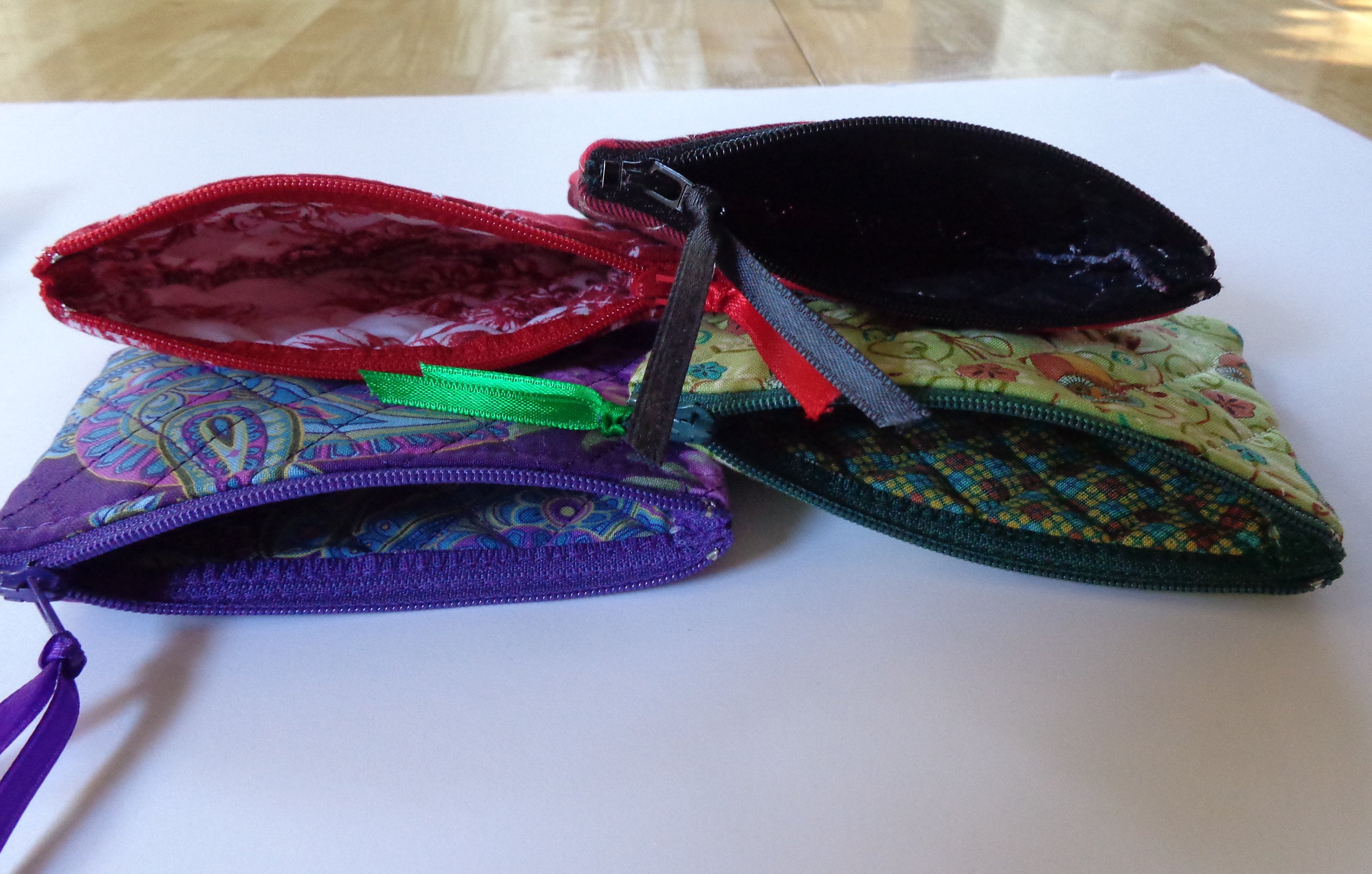 Quilted Cotton Zippered Coin Pouch: Gift Card Holder - Etsy