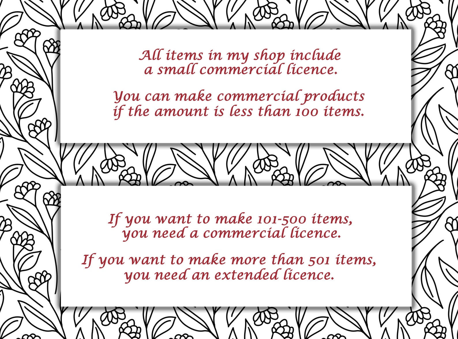 Black and White Floral Digital Paper Flower Seamless Pattern - Etsy